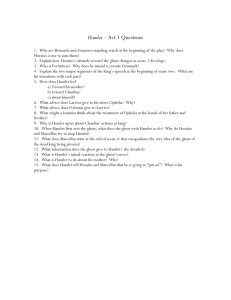 Hamlet Act I Reading Comprehension Questions