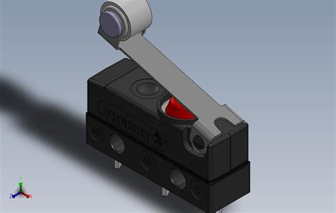 微型开关 Solidworks 2015 模型图纸下载 懒石网