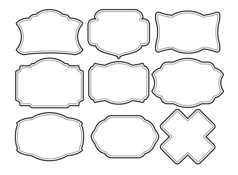 Vintage Sign Shapes Vector Art Icons And Graphics For Free Download