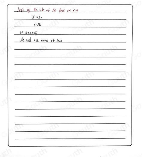 Solved Approximately 111 Square Meters Find The Perimeter 3 Madel Bought 2 Rabbits For Her