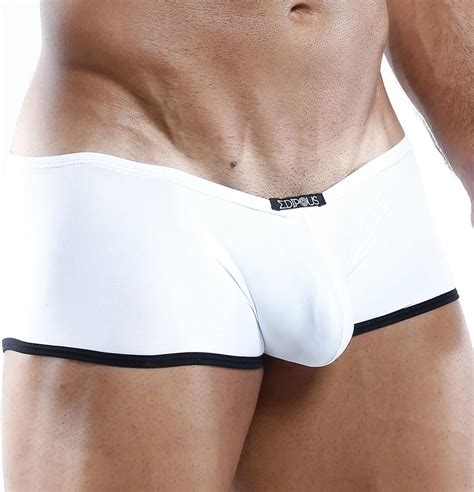 Edipous Mens Sexy Stylish Clean Bikini Brief Low Rise Skimpy Pouch Enhancing Underwear Mens