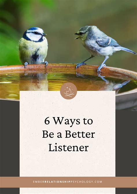 6 Ways To Become A Better Listener — Ember Relationship Psychology