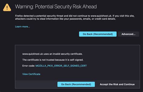 How To Bypass The Connection Is Not Private Ssl Error Quickhost