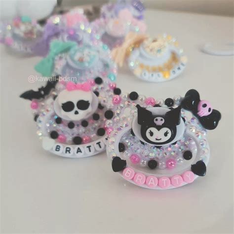 Kuromi Custom Pacifier Kawaii Bdsm