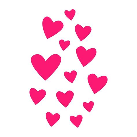 Floating Pink Hearts Pattern 55081631 Vector Art At Vecteezy