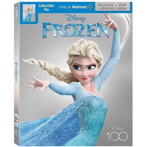Frozen Disney100 Edition Walmart Exclusive Blu Ray Dvd Digital