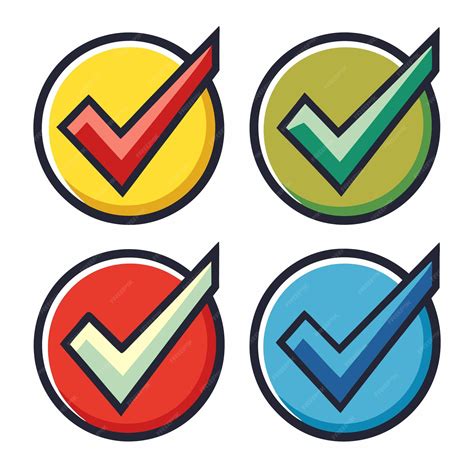 Checkmark Icon Checkmark Vector Set Checked Check Box Sign Approved Symbol Illustration