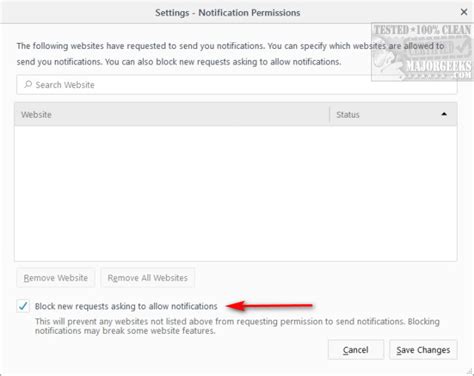 How To Disable Those Annoying Website Notification Prompts MajorGeeks