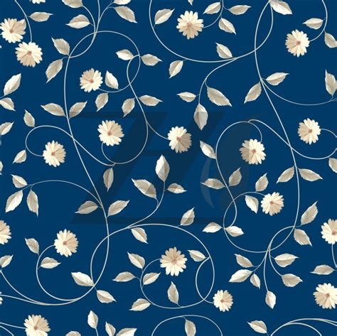 دانلود وکتور الگوی پس زمینه بدون درز آبی طرح گل دانلود رایگان فایل