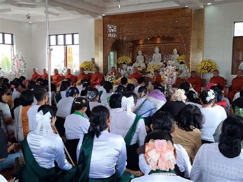 မြဝတီမြို့ ဓမ္မရောင်ခြည်ပရိယတ္တိစာသင်တိုက်၌ ဧကာဒသမအကြိမ် စုပေါင်းမဟာဘုံကထိန်၊ ရဟန်းခံ၊ သိက္ခာထပ