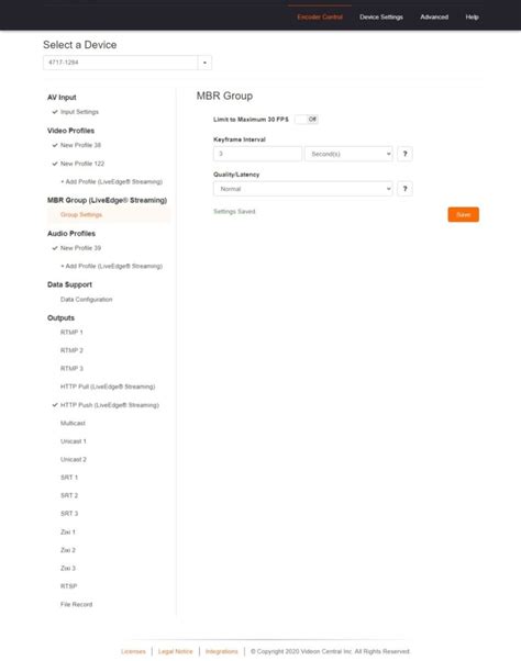 setting up hls streaming using videon edgecaster hardware encoder with
