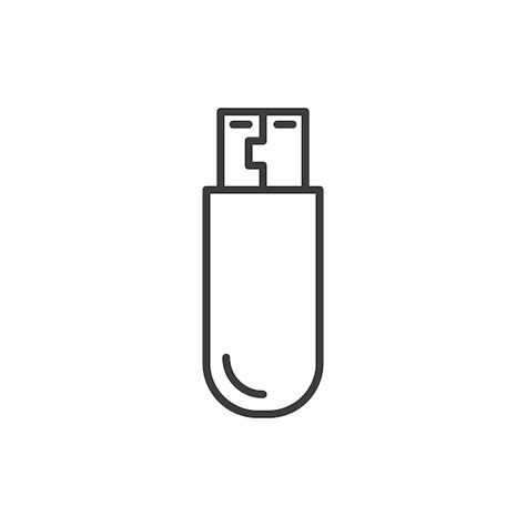Premium Vector USB Pendrive Icon Set Data Transfer Computer Usb Drive Vector Symbol Portable