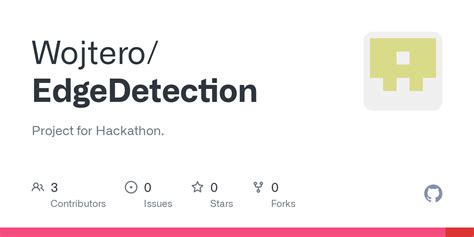 GitHub Wojtero EdgeDetection Project For Hackathon