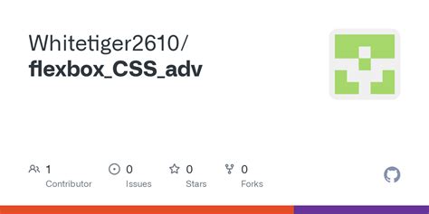 Github Whitetiger2610flexboxcssadv