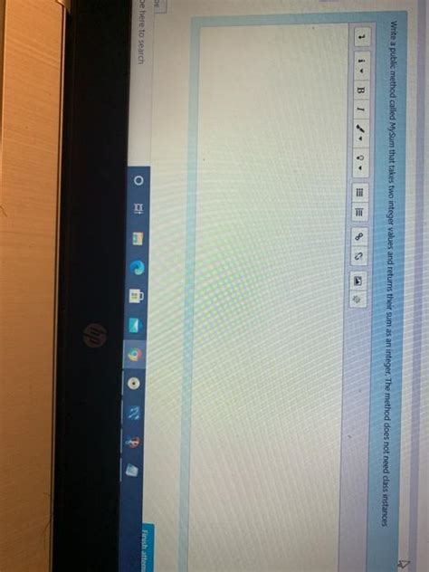 Solved Write A Public Method Called Mysum That Takes Two
