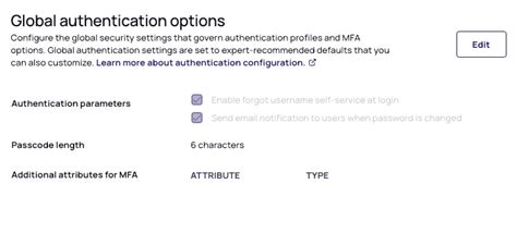 Creating Authentication Profiles