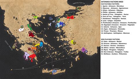 I have created a mod for Troy that allows to play as seven new factions in campaign and custom ...