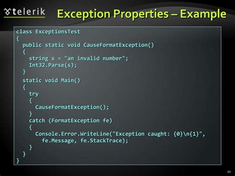 C Exceptions Handling Ppt