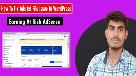 How To Fix Ads Txt File Issue In Wordpress Earning At Risk Adsense Youtube