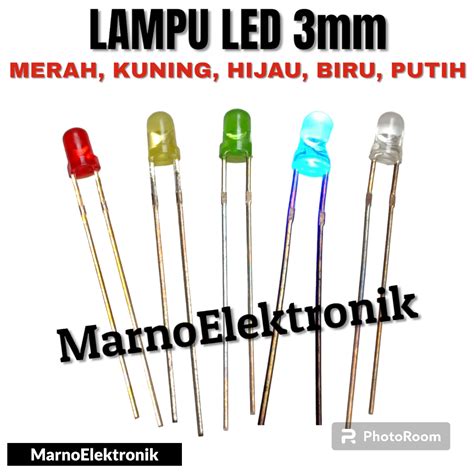 Jual Lampu Led 3mm Merah Kuning Hijau Biru Putih 3 Mm Harga Per 10 Pcs Original Shopee Indonesia