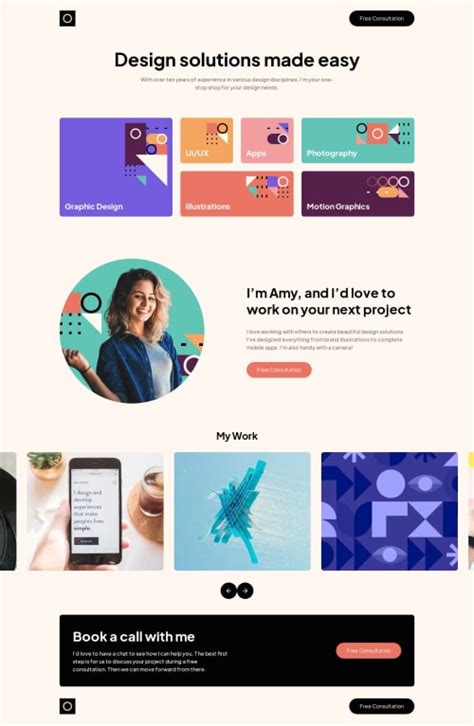Frontend Mentor Single Page Design Portfolio Coding Challenge Solution