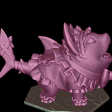🦈 Figurine Jeff The Land Shark Maid To Chomp Costume Marvel Rivals