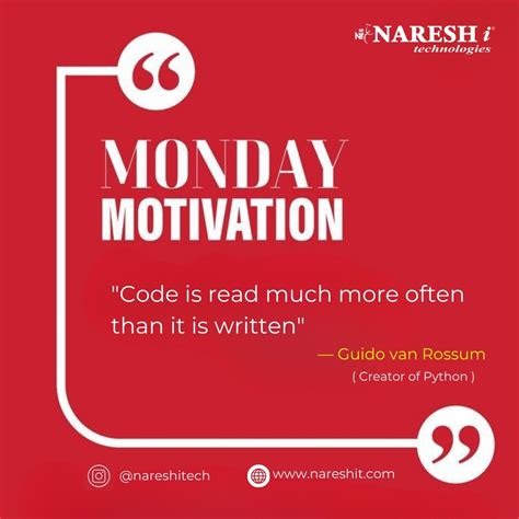 🚀 Monday Motivation For Coders 💡 Code Is Read Much More Often Than It