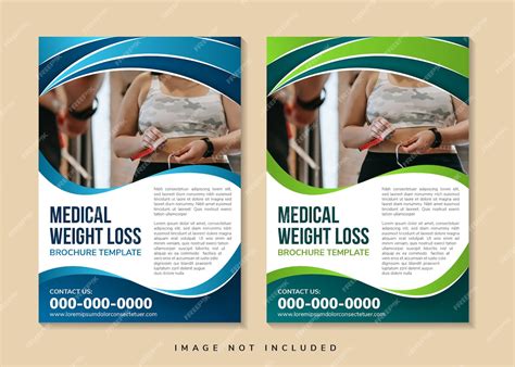 Premium Vector Modern Medical Weight Loss Flyer Template Design
