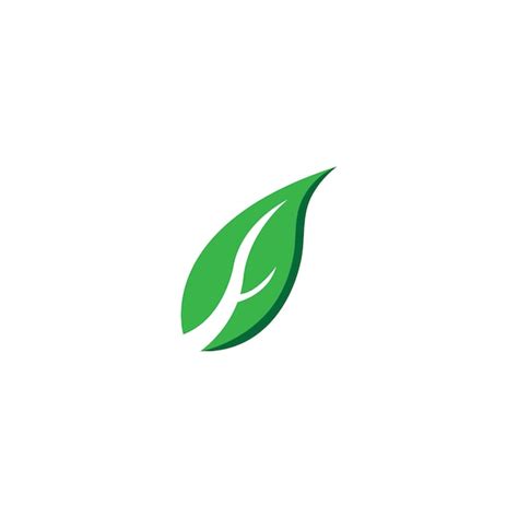 Elemento De Natureza Ecologia Folha Verde Vetor Premium