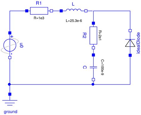 Rlc Circuit With Diode Download Scientific Diagram