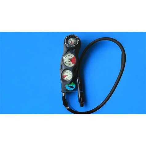 Scubapro 3 Gauge Inline Console Metal Compact Pg Std Dg Compass Fs 2