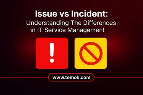 Issue Vs Incident Differences In It Service Management