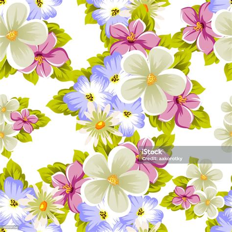 여러 가지 꽃과 잎의 꽃 완벽 한 패턴입니다 대 한 카드 초대장 포스터 현수막 생일 발렌타인의 날 결혼식 파티 휴일 축 하에 대