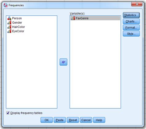 reflections of a data scientist frequency and syntax spss