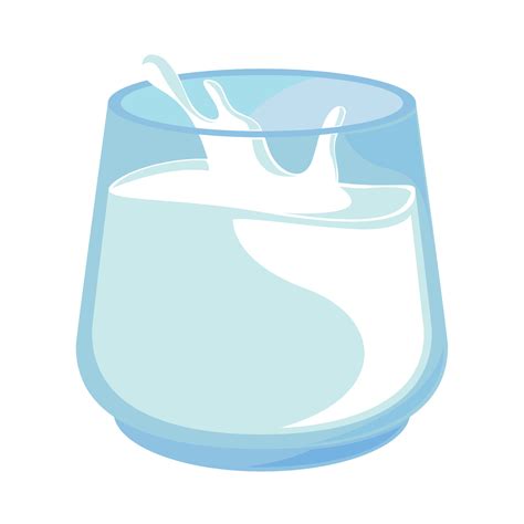 Glass Of Milk 10807204 Vector Art At Vecteezy