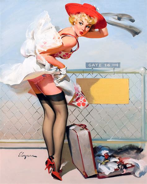 Up In The Air Whooooooosh By Gil Elvgren 1965 Tom Simpson Flickr
