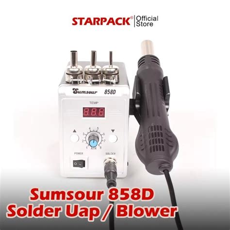 Jual SUMSOUR Heat Gun Hot Blower 700W Adjustable 1 Set - 858D | Shopee ...