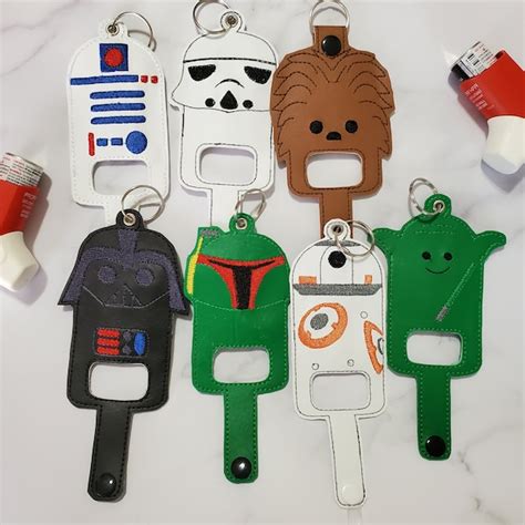 Inhaler Holder Keychain Svg Etsy