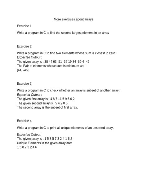 Arrays Lab G10a Pdf