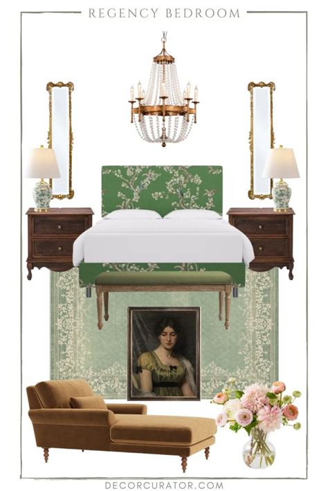 Creating A Regency Era Inspired Bedroom Decor Curator Green Bedroom