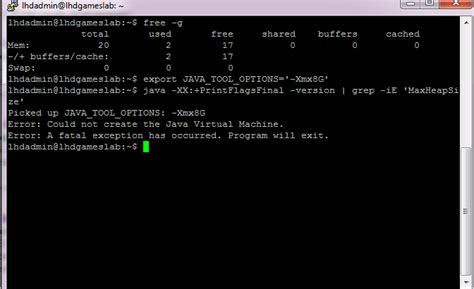 Java OutofMemory Error In Ubuntu Even If Enough Memory Available