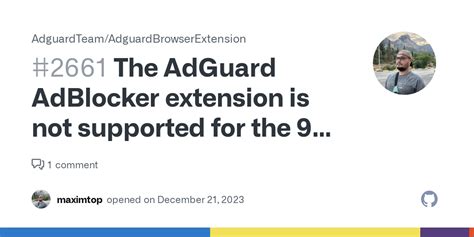 The Adguard Adblocker Extension Is Not Supported For The 91 Esr Version Of Firefox · Issue