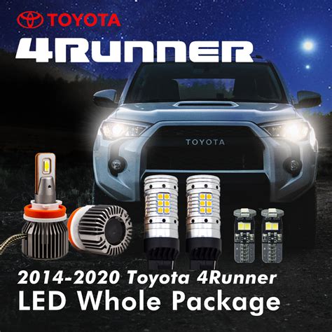 2014 2020 Toyota 4runner Whole Led Replacement Package Low High Beam