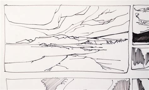 Laurence Sisson Six Panel Thumbnail Sketches Of Desert And Canyon