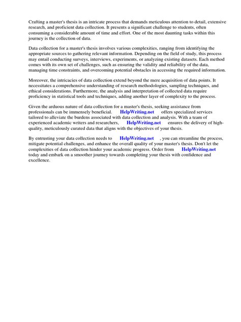 Master Thesis Data Collection Pdf Data Qualitative Research