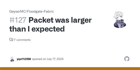 Packet Was Larger Than I Expected Issue Geysermc Floodgate Fabric Github