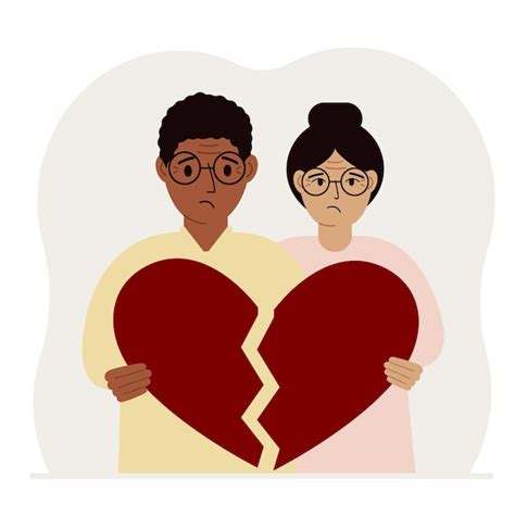 Couple Broken Heart Vectors And Illustrations For Free Download Freepik
