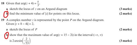 [year 12] Argand Diagrams And How To Find The Max Min Value Of Z And Max Min Value Of Arg Z