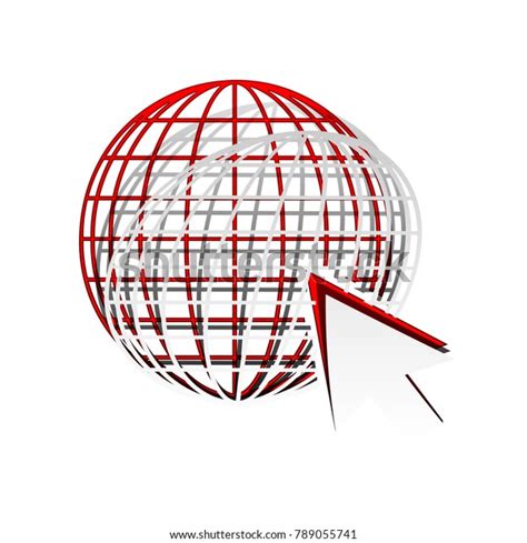 Earth Globe Cursor Vector Detachable Paper Stock Vector Royalty Free 789055741 Shutterstock