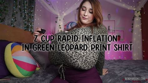 Z Cup Rapid Inflation In Green Leopard Print Shirt Bendybrooke